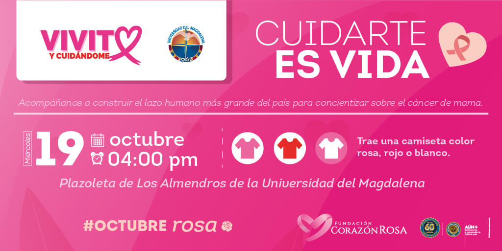 UNIMAGDALENA y ‘Corazón Rosa’ convocan al gran lazo humano rosa ...