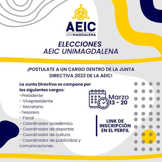 Proceso de Inscripción Junta Directiva AEIC 2023-2024 Universidad del Magdalena